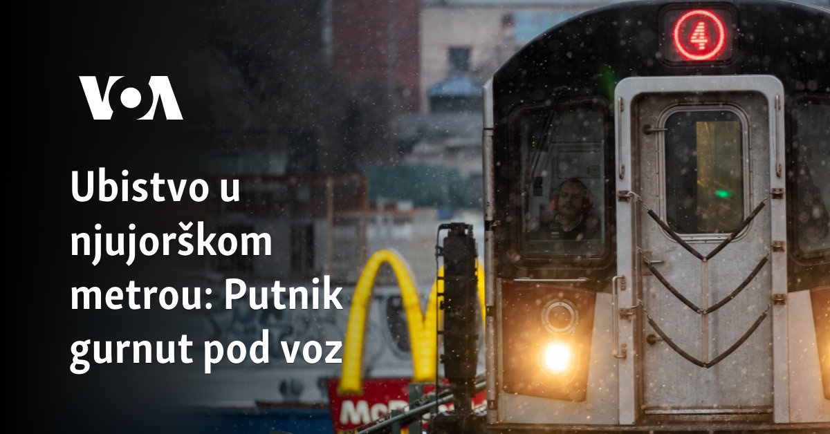 Ubistvo u njujorškom metrou: Putnik gurnut pod voz