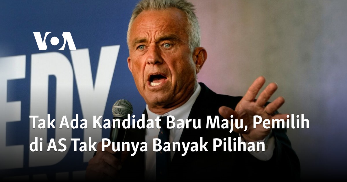 Tak Ada Kandidat Baru Maju, Pemilih di AS Tak Punya Banyak Pilihan