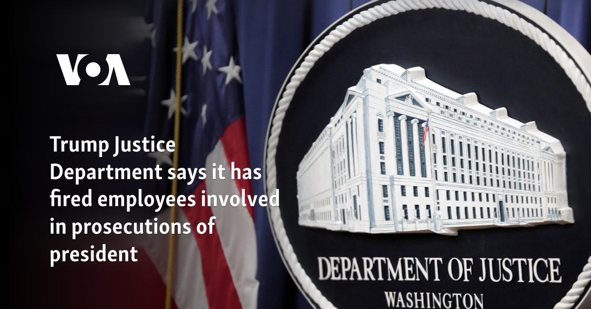 Trump Justice Department says it has fired employees involved in ...