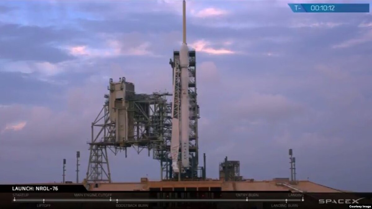 SpaceX Launches Secret Spy Satellite