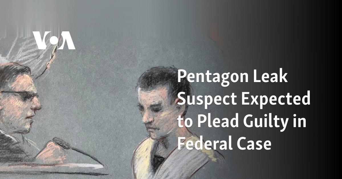 Pentagon Leak Suspect Expected to Plead Guilty in Federal Case