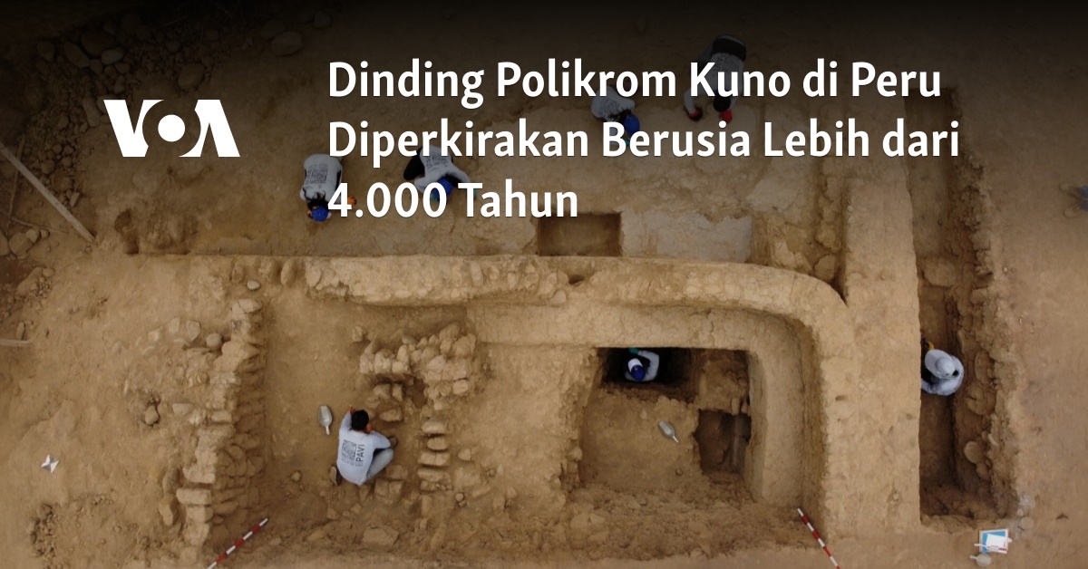Dinding Polikrom Kuno di Peru Diperkirakan Berusia Lebih dari 4.000 Tahun