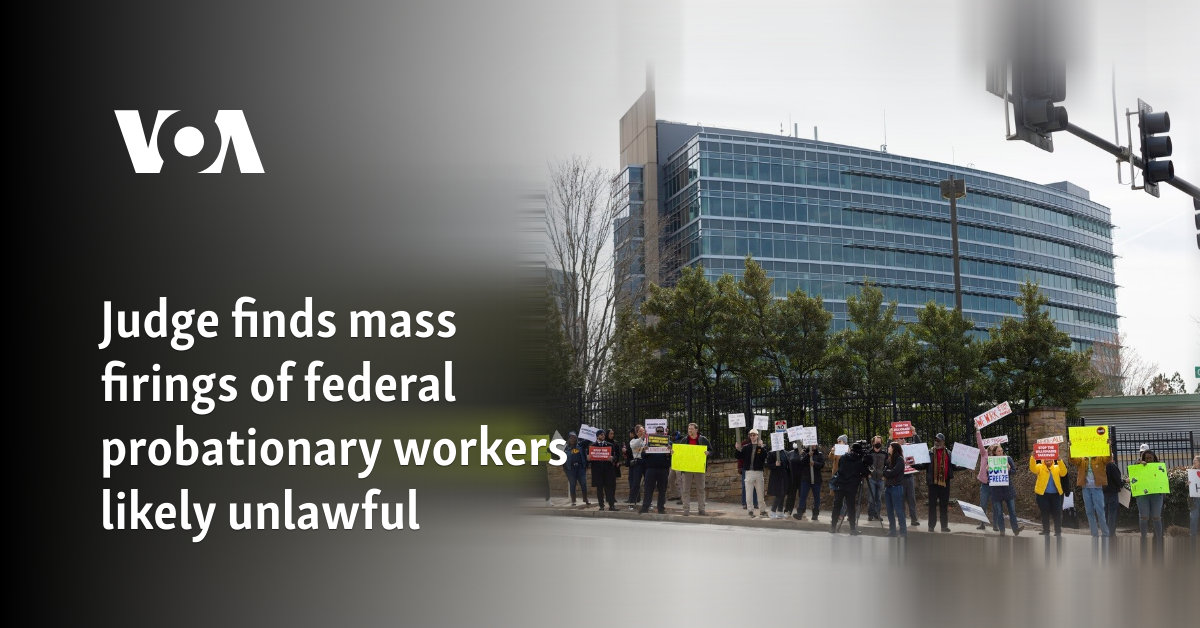 Judge finds mass firings of federal probationary workers likely unlawful