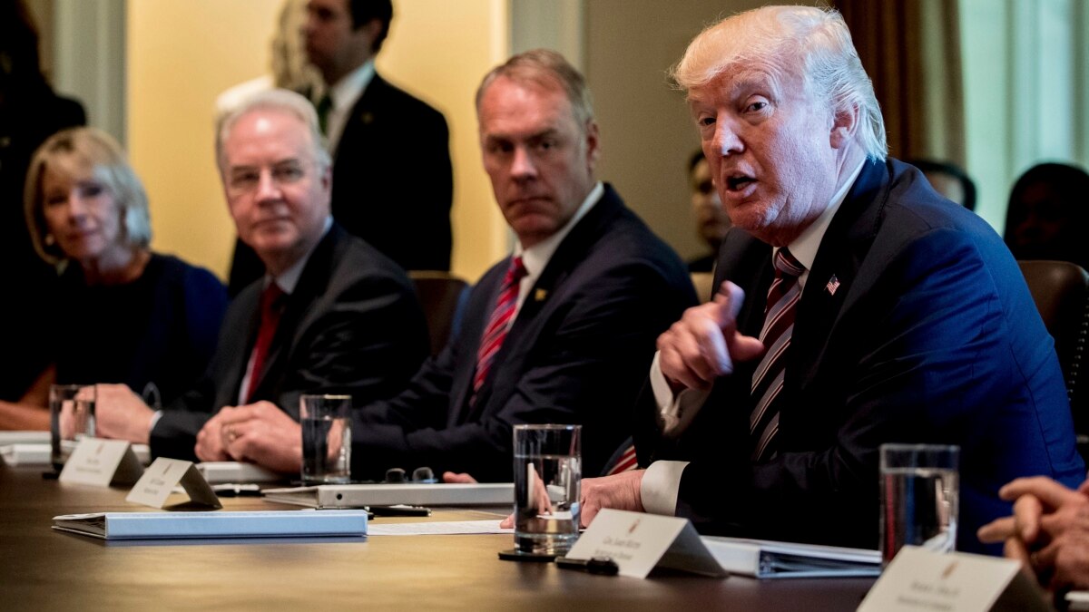 AP FACT CHECK: The Record Behind Trump's Cabinet Meeting Statements