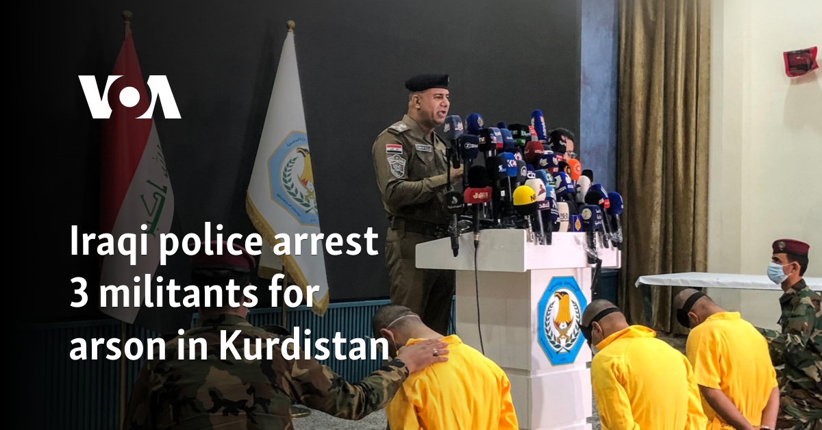 Iraqi police arrest 3 militants for arson in Kurdistan