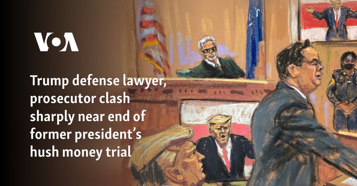 Trump defense lawyer, prosecutor clash sharply near end of former ...