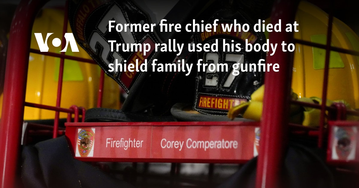Former fire chief who died at Trump rally used his body to shield ...