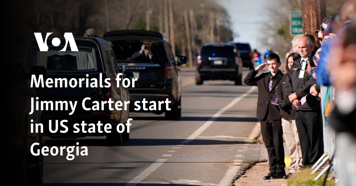 Memorials for Jimmy Carter start in US state of Georgia