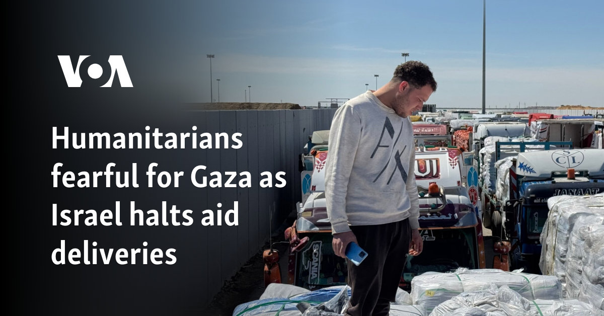 Humanitarians fearful for Gaza as Israel halts aid deliveries