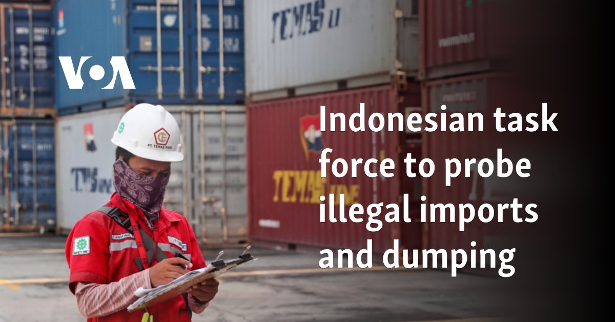 Indonesian task force to probe illegal imports and dumping
