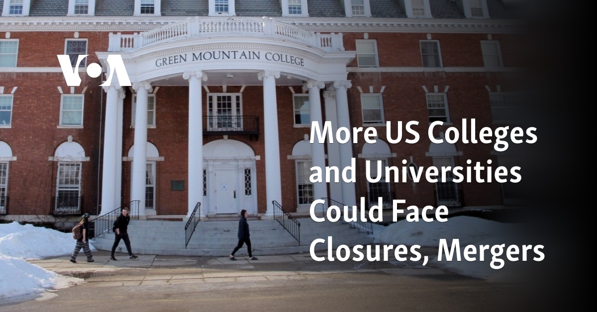 More US Colleges and Universities Could Face Closures, Mergers