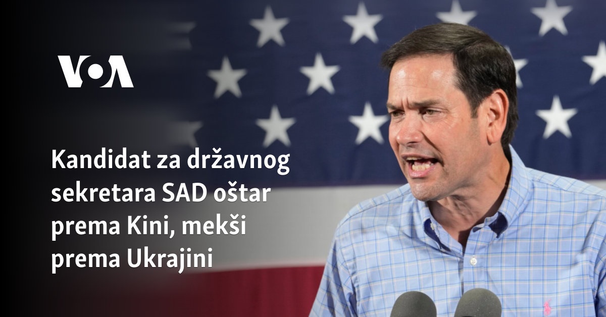 Kandidat za državnog sekretara SAD oštar prema Kini, mekši prema Ukrajini