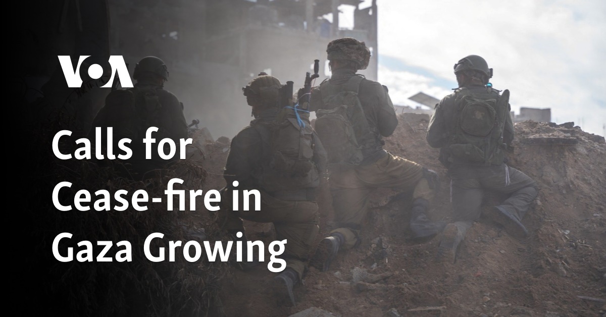 Calls for Cease-fire in Gaza Growing