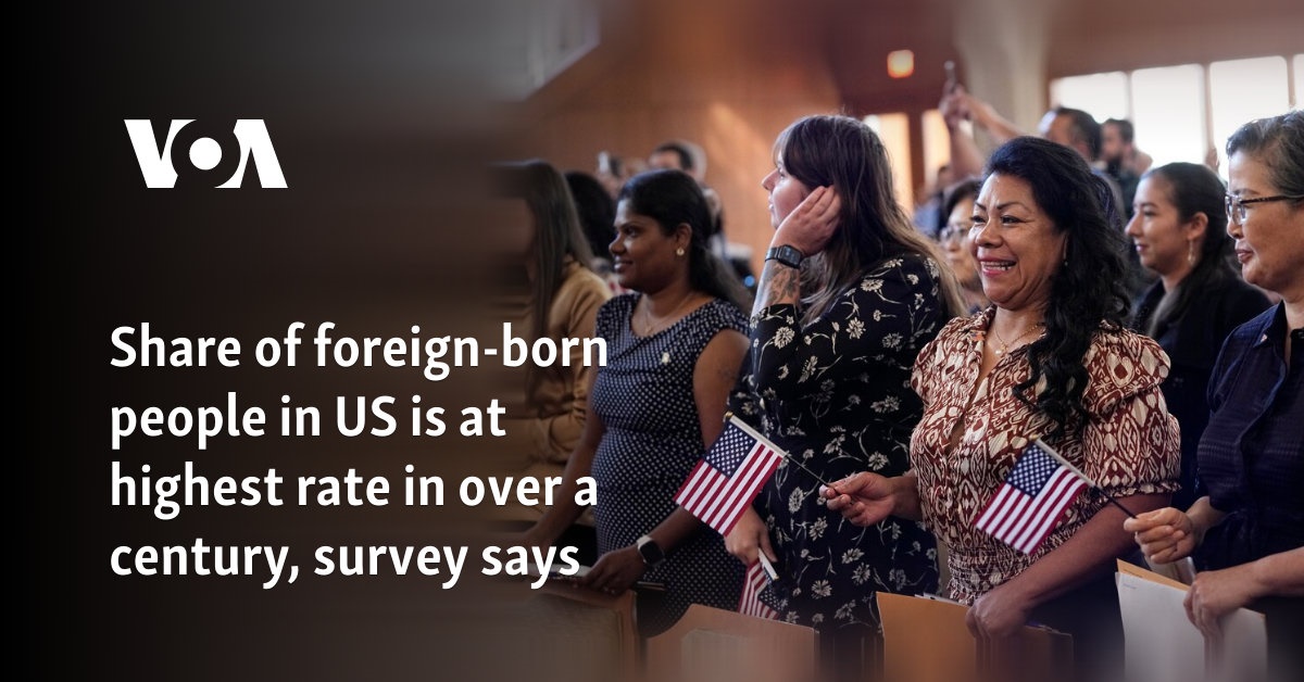 Share of foreign-born people in US is at highest rate in over a century ...