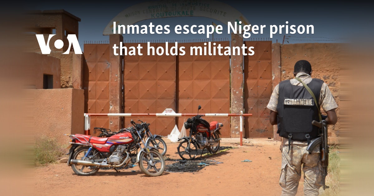 Inmates escape Niger prison that holds militants