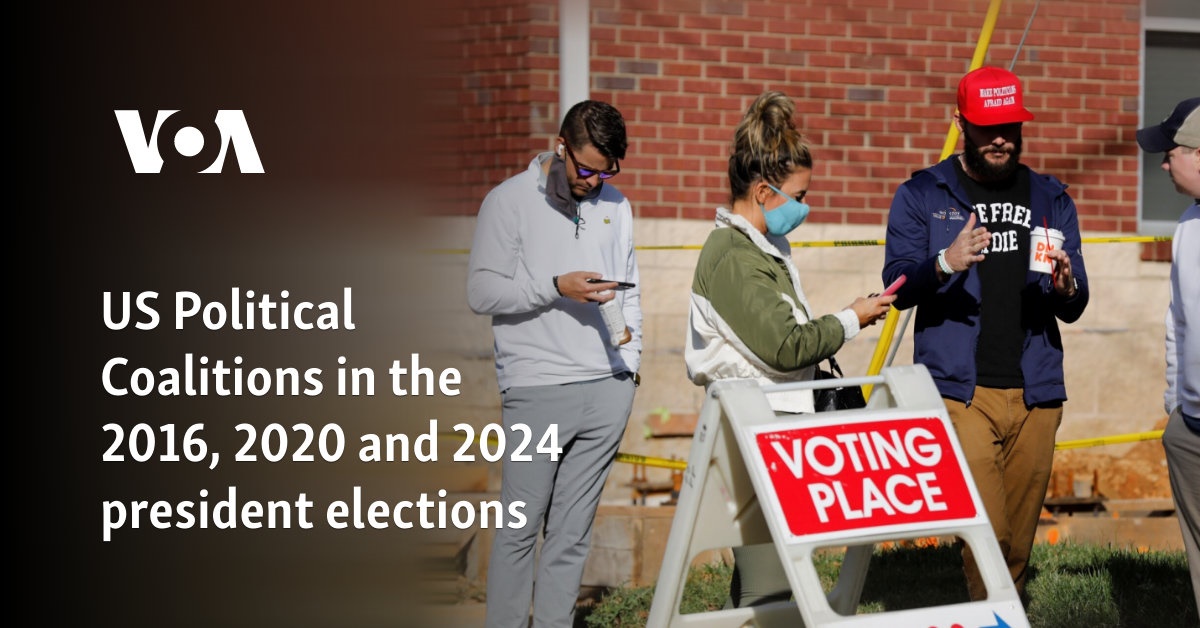 US political coalitions in the 2016, 2020 and 2024 president elections