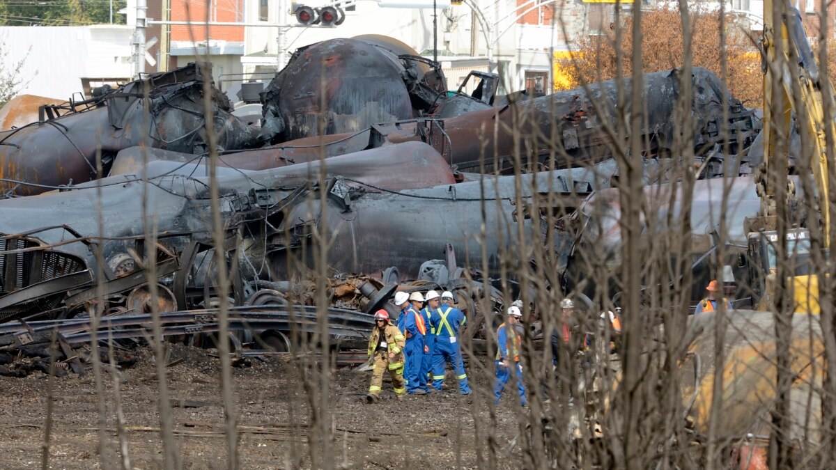 Oil Train Explodes in Canada
