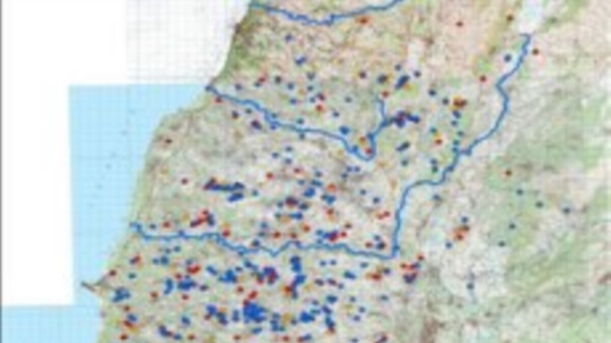 Israeli Military Releases Map of Alleged Hezbollah Arms Depots