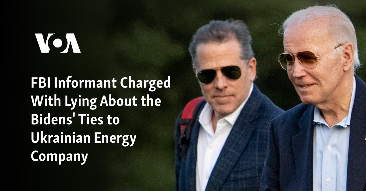 Fbi Informant Charged With Lying About The Bidens Ties To Ukrainian