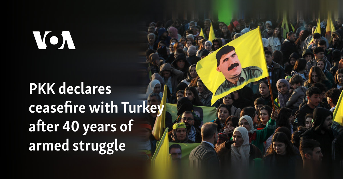 PKK declares ceasefire with Turkey after 40 years of armed struggle