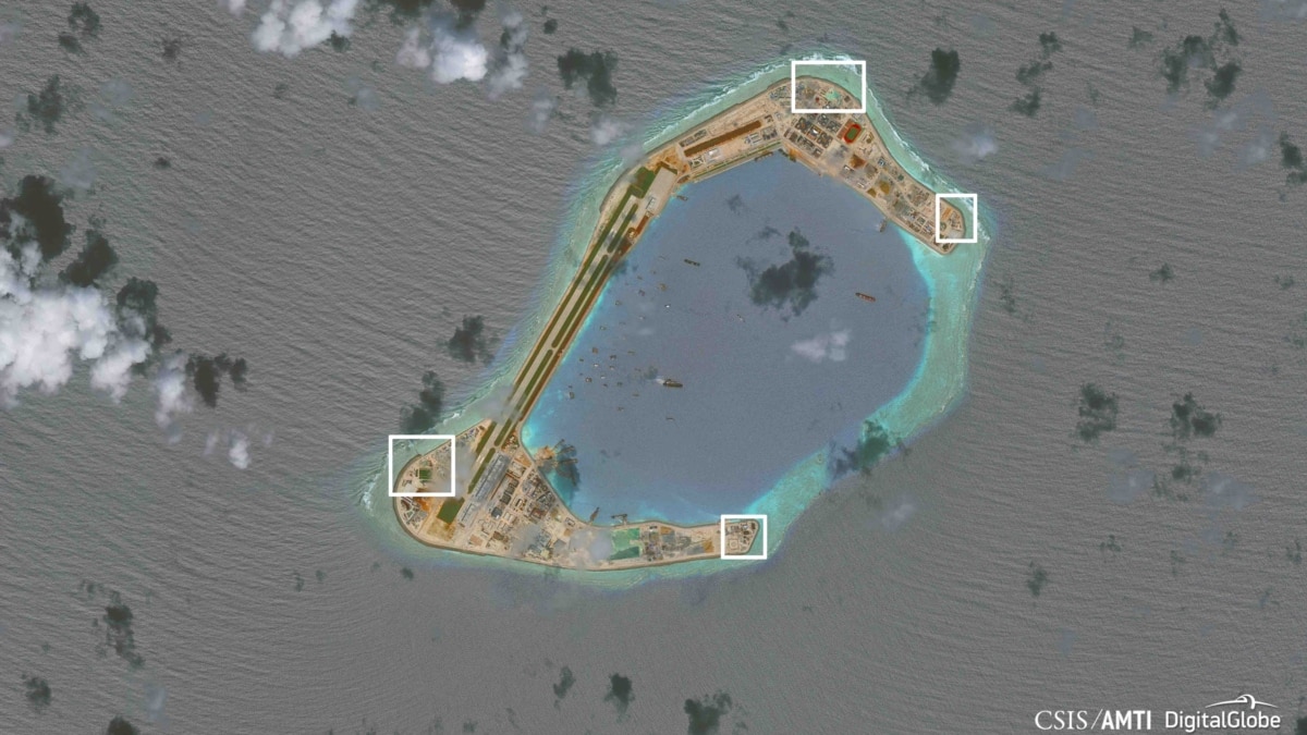 China Boosts Defenses on Artificial Islands