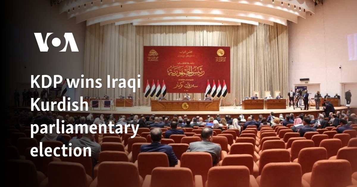 KDP wins Iraqi Kurdish parliamentary election