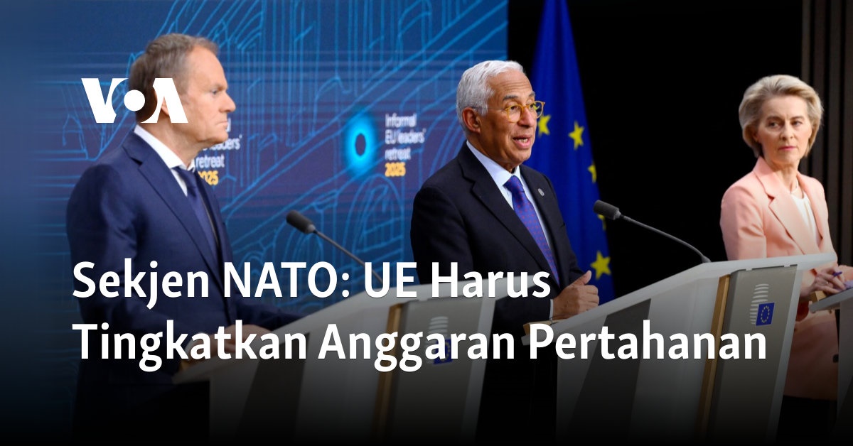 Sekjen NATO: UE Harus Tingkatkan Anggaran Pertahanan