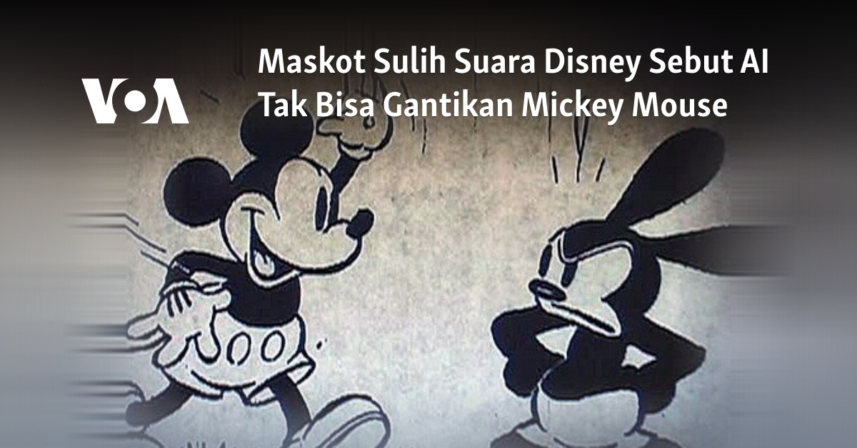 Maskot Sulih Suara Disney Sebut AI Tak Bisa Gantikan Mickey Mouse
