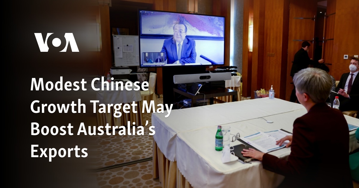 Modest Chinese Growth Target May Boost Australia’s Exports