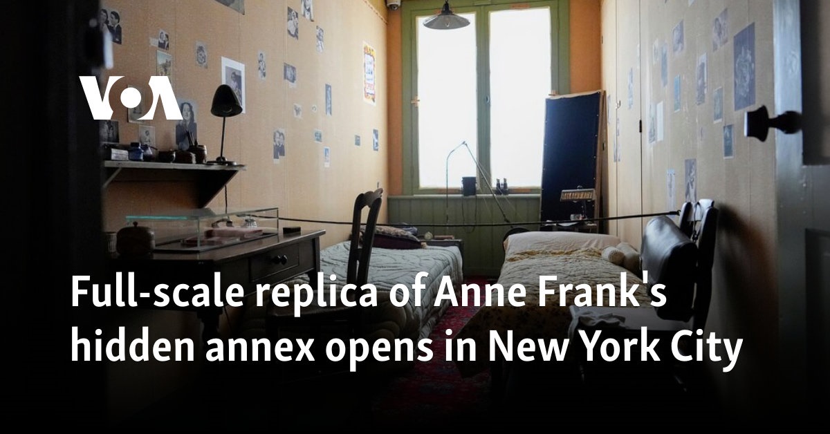 Full-scale replica of Anne Frank's hidden annex opens in New York City
