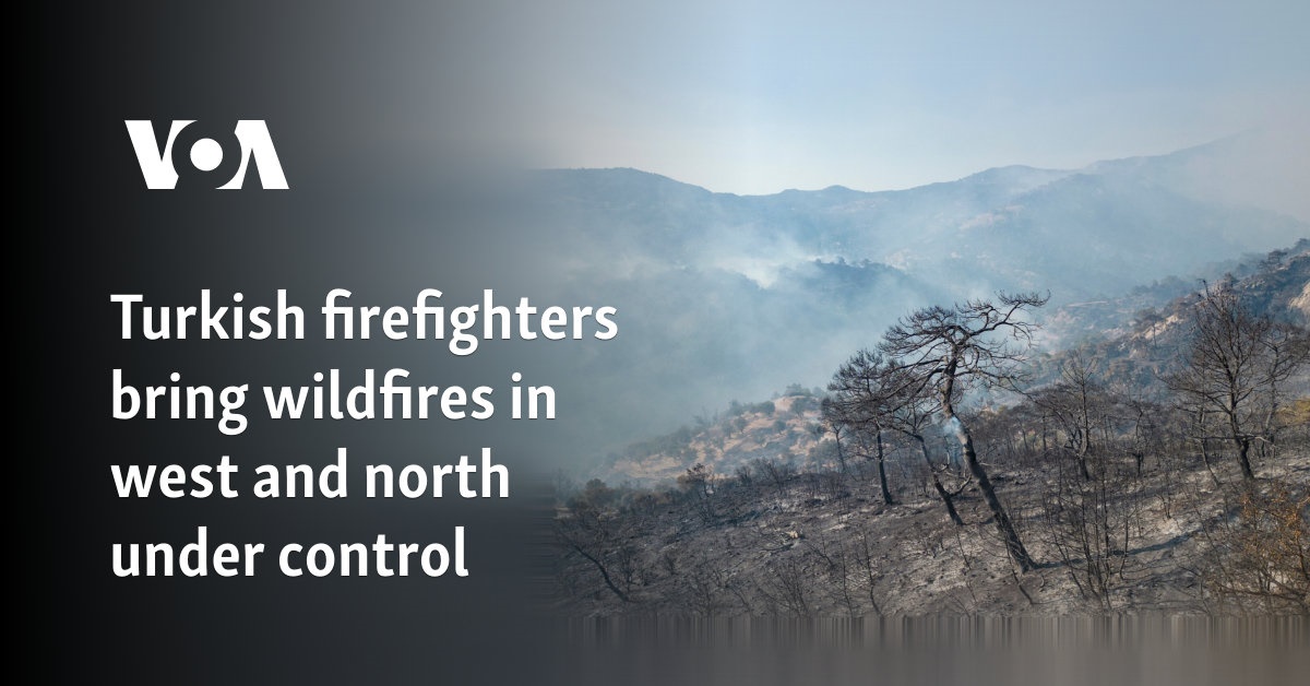Turkish firefighters bring wildfires in west and north under control