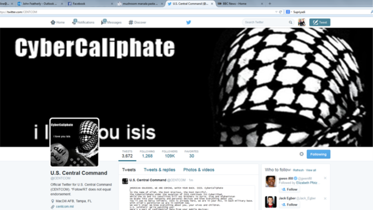 FBI Investigating Cyber Attack on US Central Command