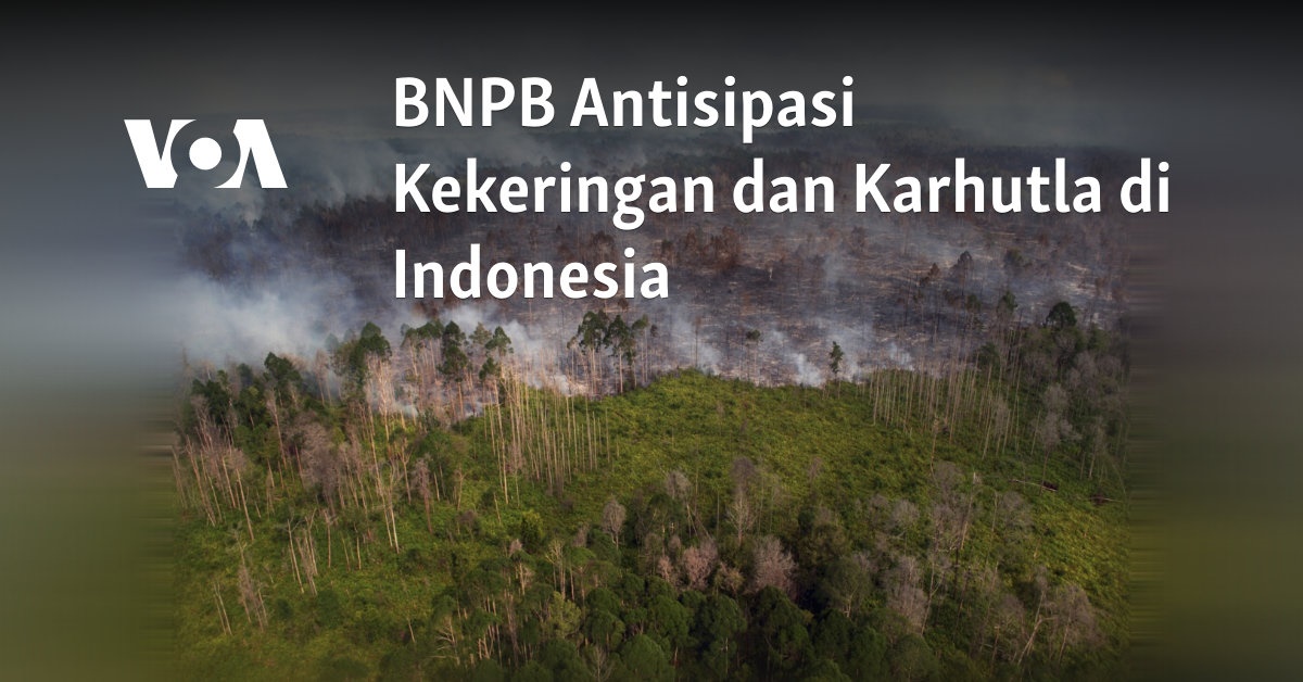 BNPB Antisipasi Kekeringan dan Karhutla di Indonesia
