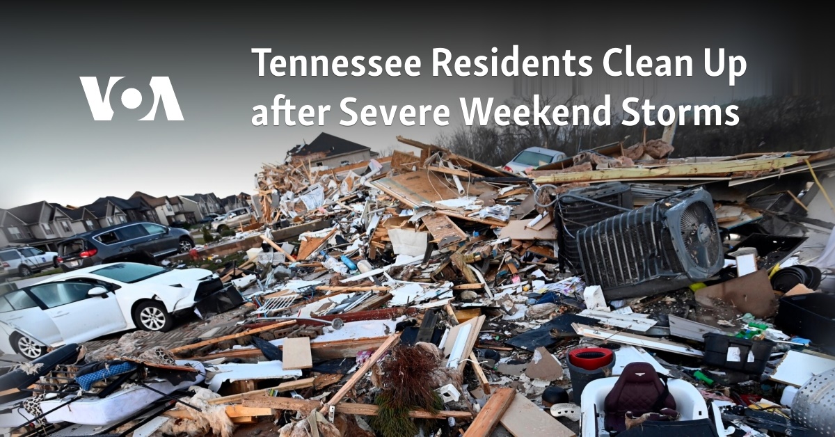 Tennessee Residents Clean Up After Severe Weekend Storms