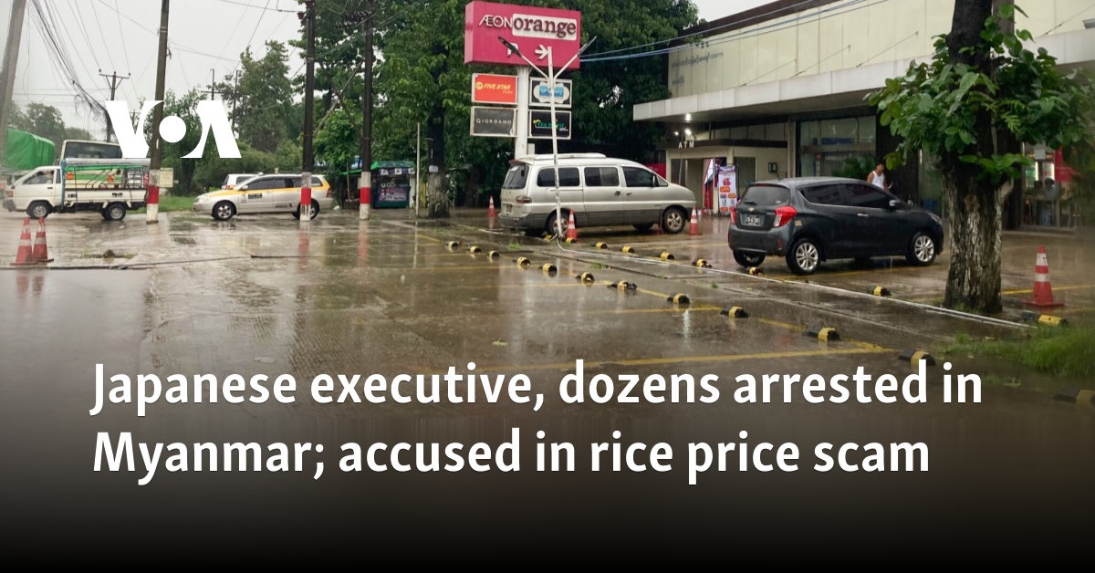 Japanese executive, dozens arrested in Myanmar; accused in rice price scam