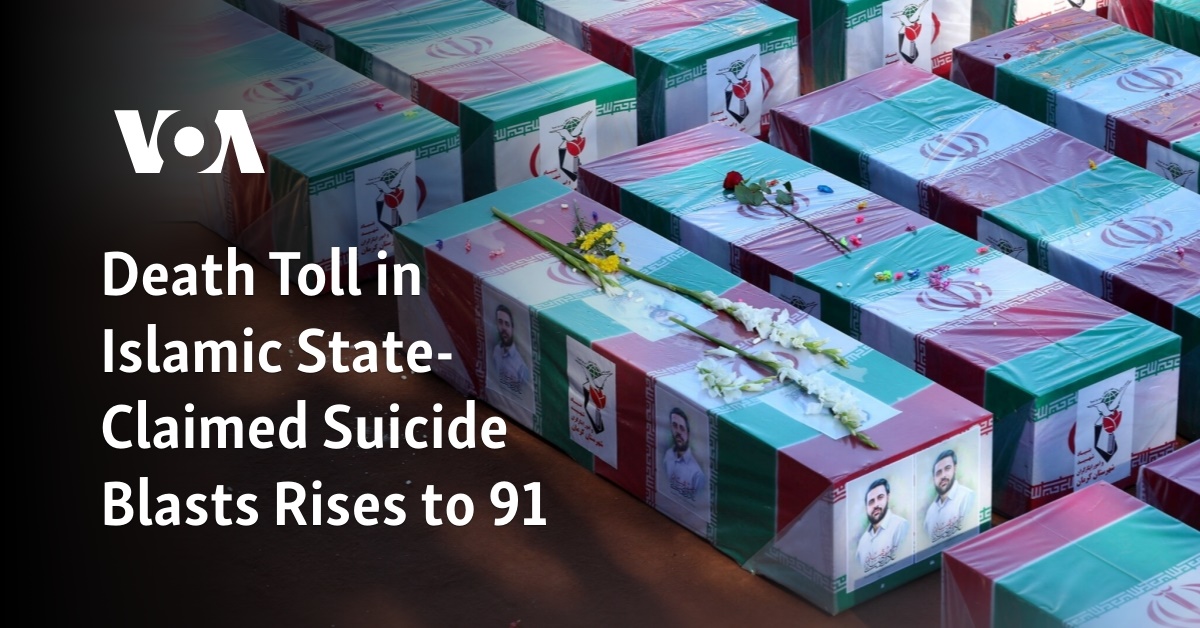 Death Toll in Islamic State-Claimed Suicide Blasts Rises to 91