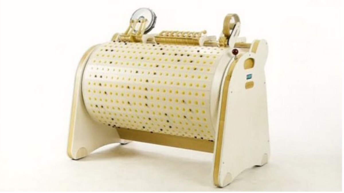Rotating Wooden Drum Aims to Help Child Development