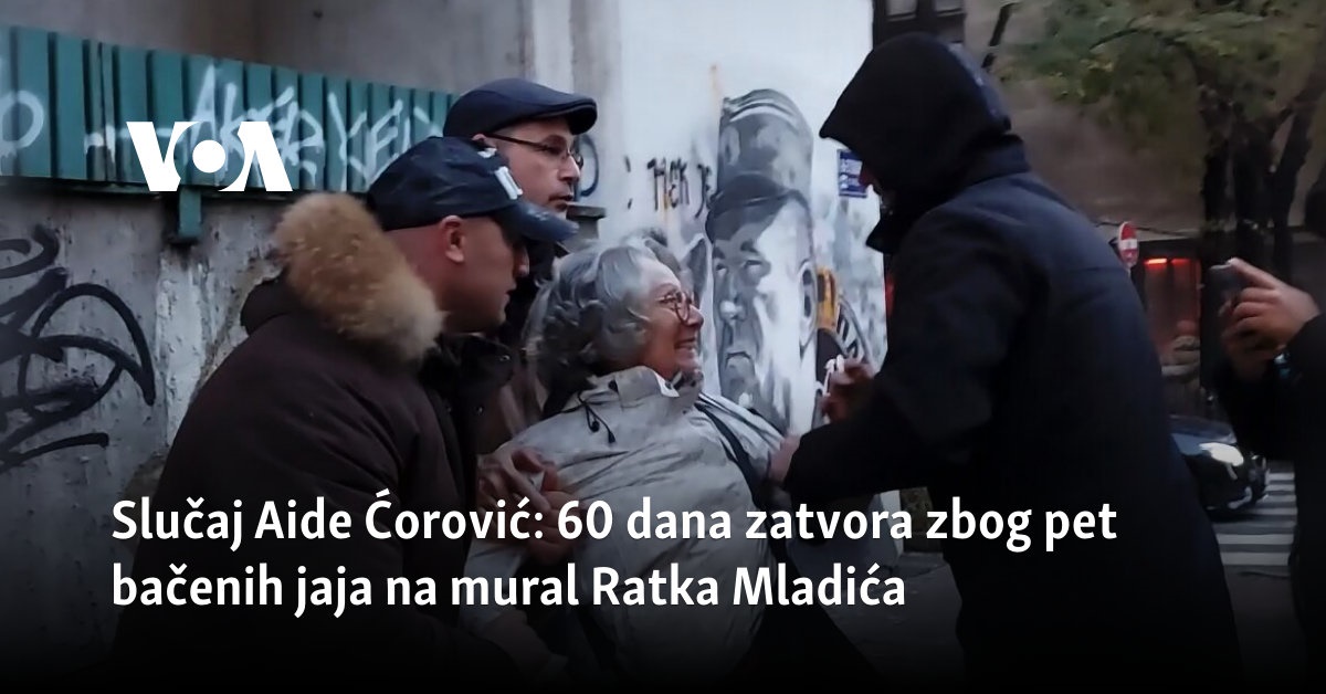 Slučaj Aide Ćorović: 60 dana zatvora zbog pet bačenih jaja na mural ...