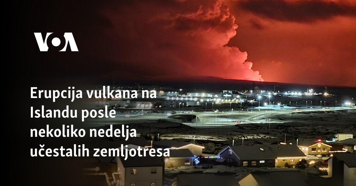Erupcija vulkana na Islandu posle nekoliko nedelja učestalih zemljotresa