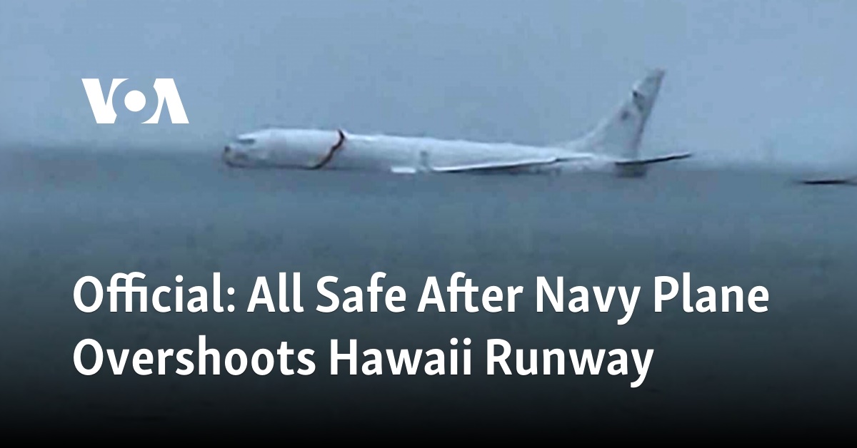 Official: All Safe After Navy Plane Overshoots Hawaii Runway