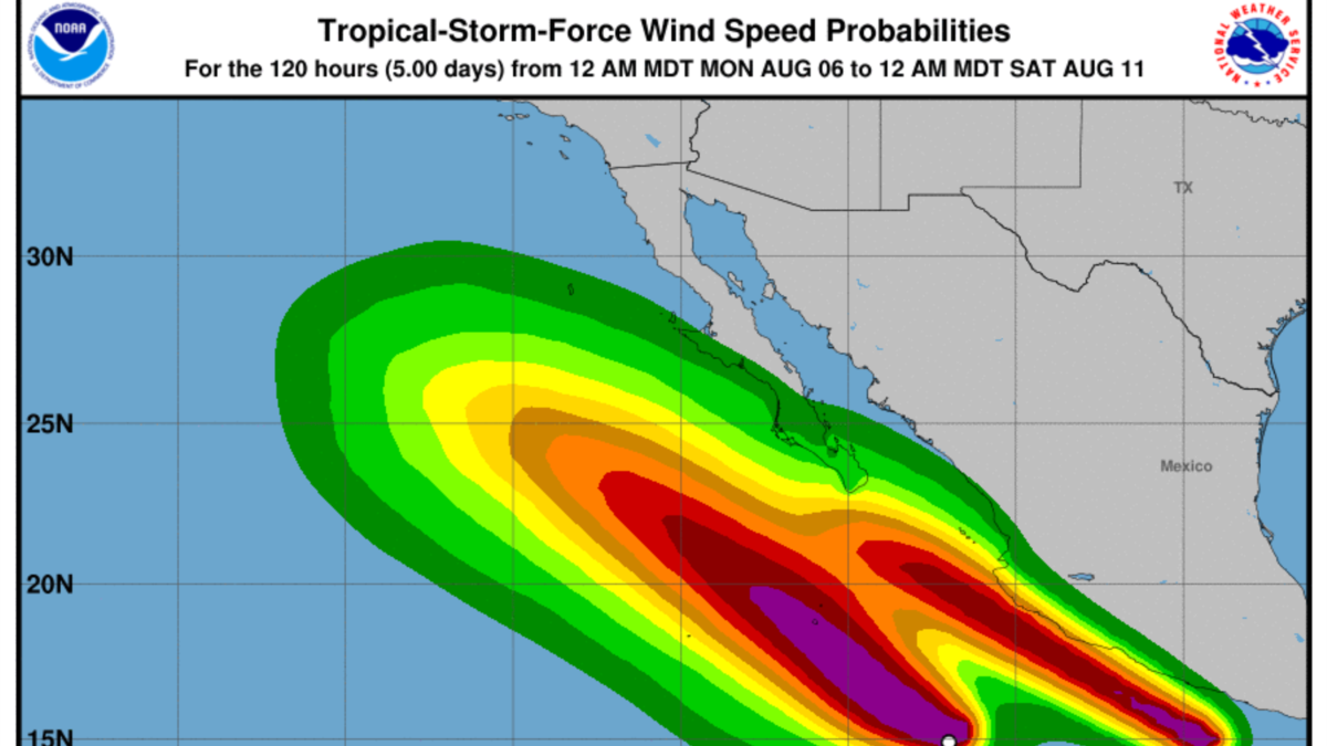 2 Tropical Storms Gaining Force off Mexico's Coast