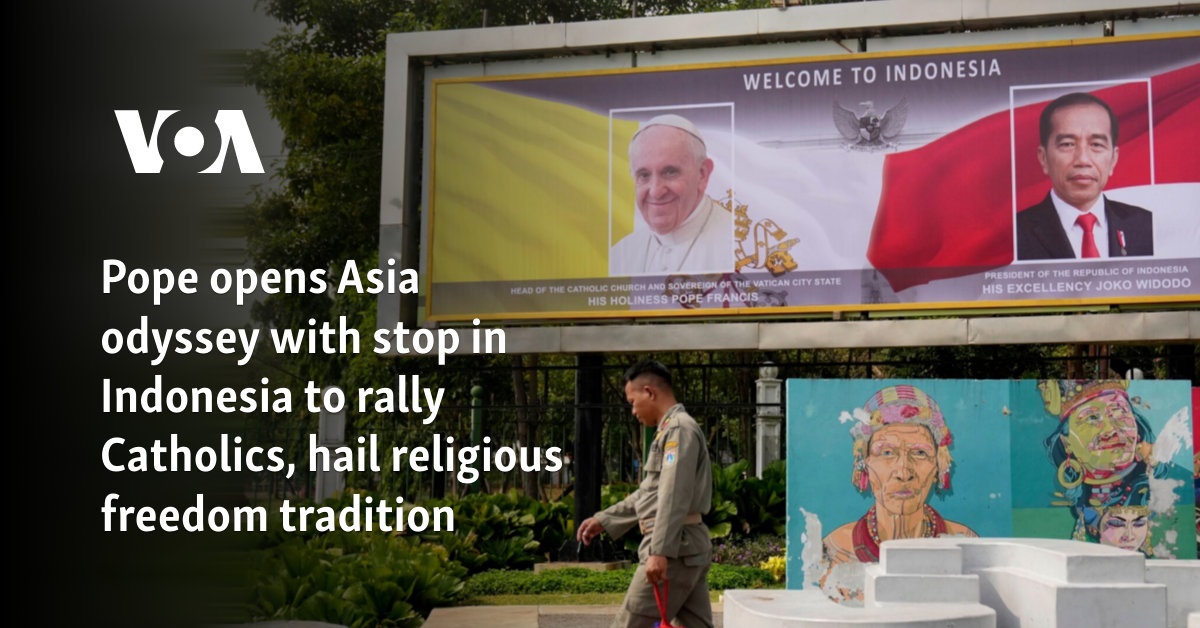 Pope opens Asia odyssey with stop in Indonesia to rally Catholics, hail ...
