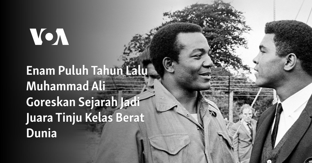 Enam Puluh Tahun Lalu Muhammad Ali Goreskan Sejarah Jadi Juara Tinju Kelas Berat Dunia