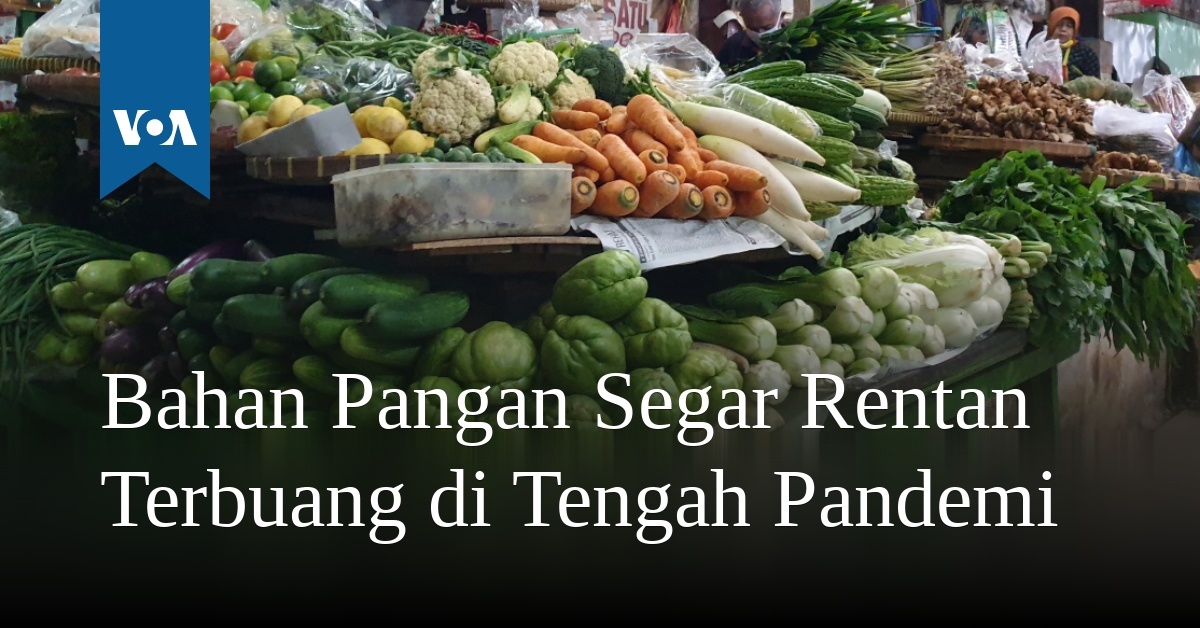Bahan Pangan Segar Rentan Terbuang di Tengah Pandemi