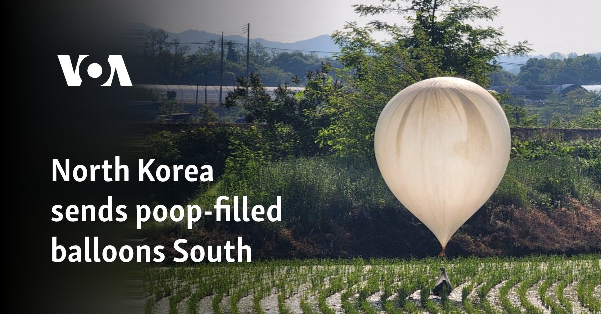North Korea sends poop-filled balloons into South