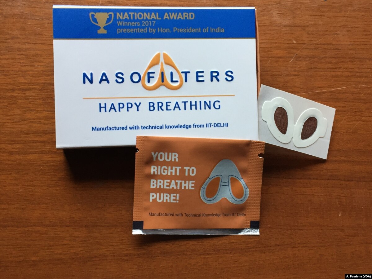 Indian Innovators Offer Nose Filters to Counter Heavy Air Pollution