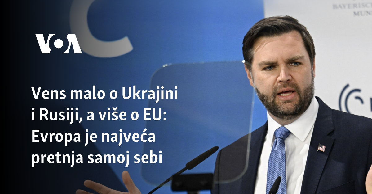 Vens malo o Ukrajini i Rusiji, a više o EU: Evropa je najveća pretnja ...