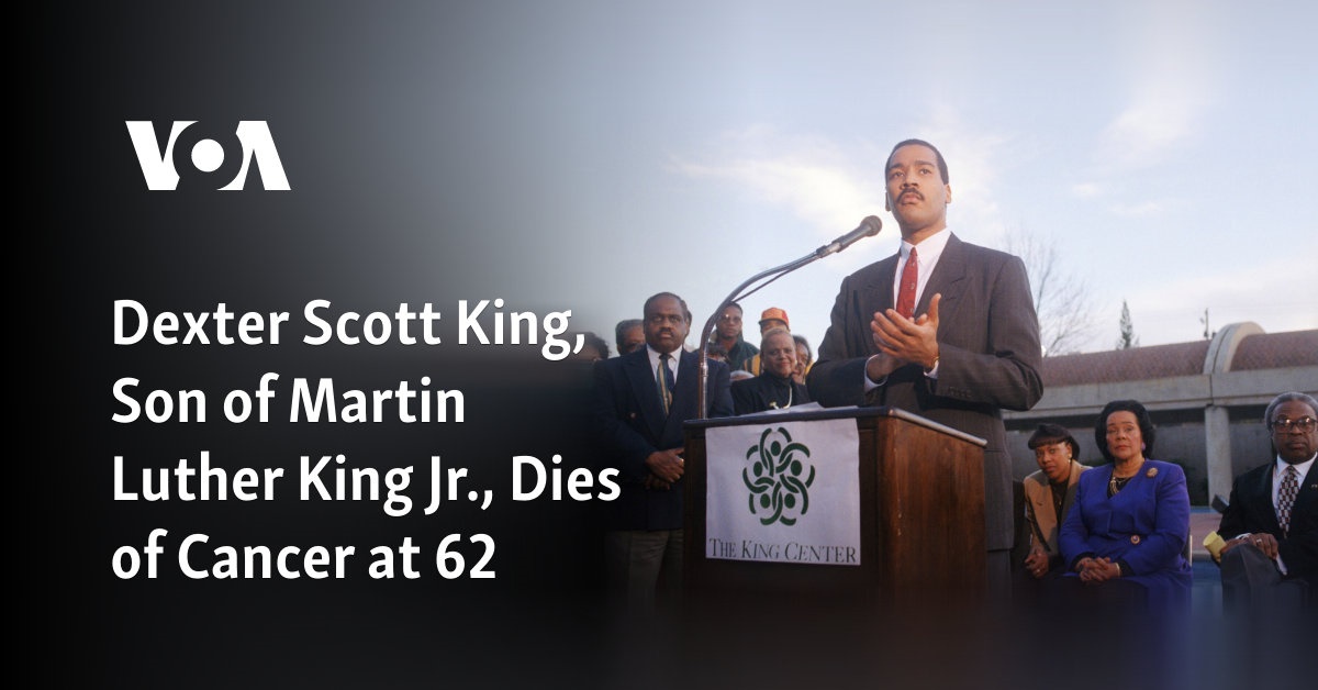 Dexter Scott King, Son of Martin Luther King Jr., Dies of Cancer at 62