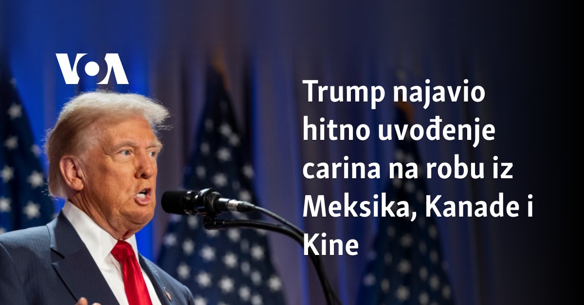 Trump najavio hitno uvođenje carina na robu iz Meksika, Kanade i Kine