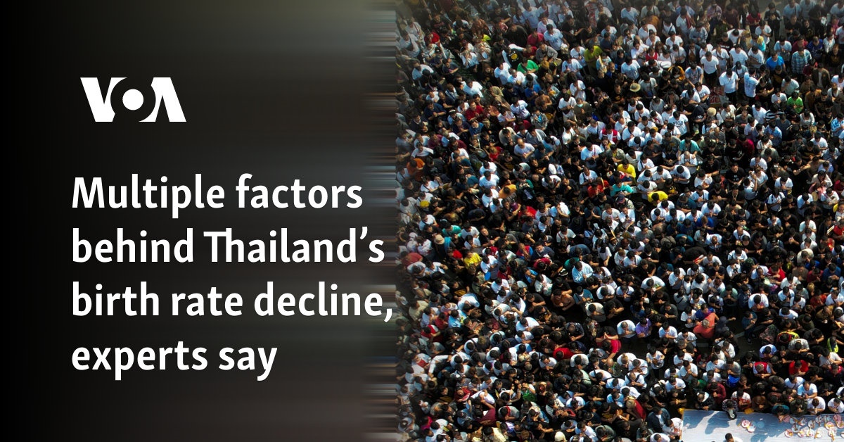 Multiple factors behind Thailand’s birth rate decline, experts say